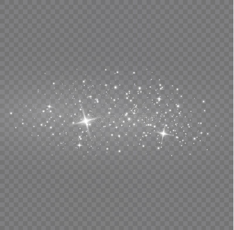 Starry Dust, Flash Light Spark, Sparkle White Star Stock Vector ...