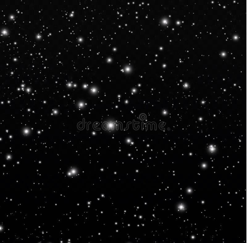 Starry Dust, Flash Light Spark, Sparkle White Star Stock Illustration ...