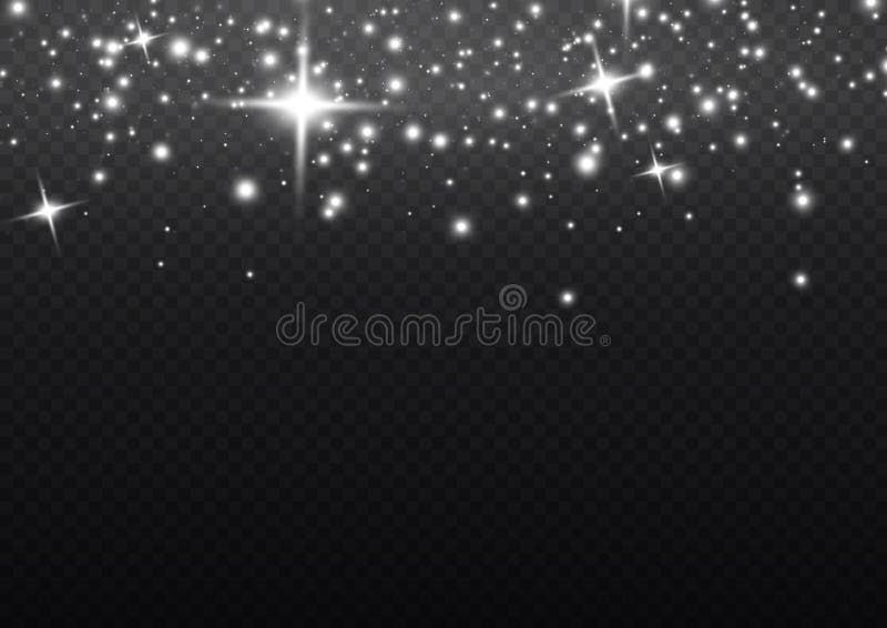 Starry Dust, Flash Light Spark, Sparkle White Star Stock Vector ...