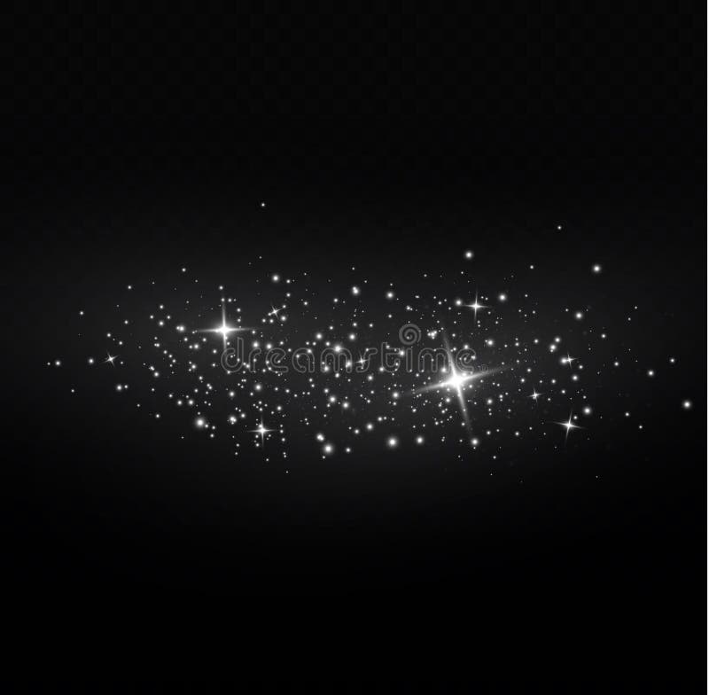 Starry Dust, Flash Light Spark, Sparkle White Star Stock Vector ...