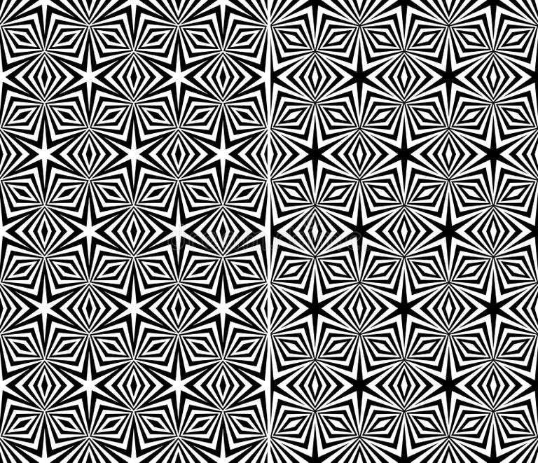 Starry Elements Seamless Patterns Stock Vector - Illustration of lines ...