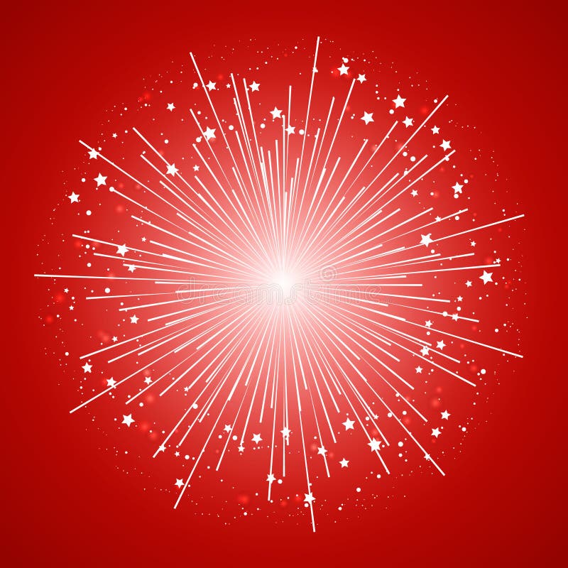 Flash Background with Light Rays and Stars Stock Illustration ...