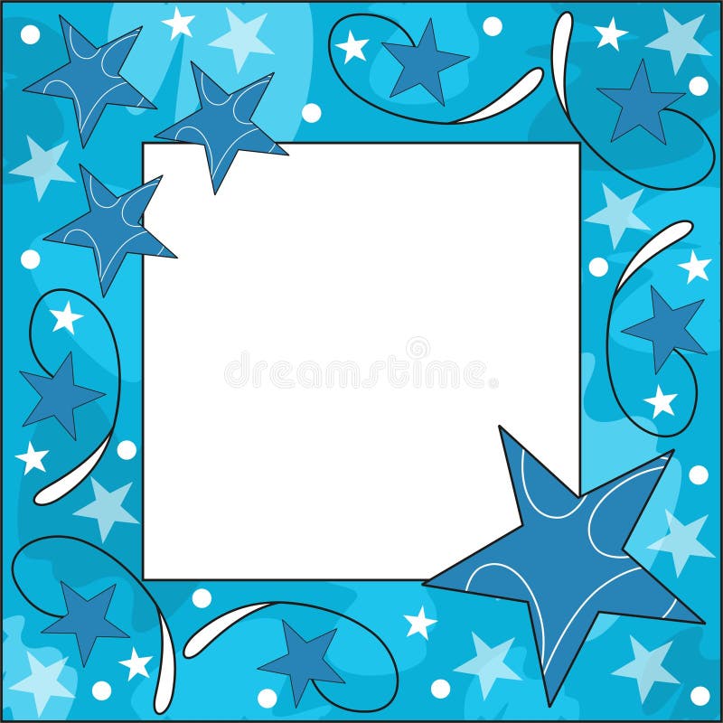 Starry frame stock illustration. Illustration of starry - 3663812
