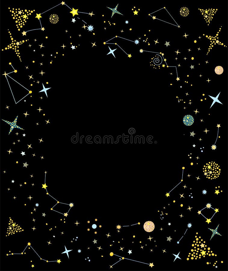 Constellations Frame Stock Illustrations – 425 Constellations Frame ...