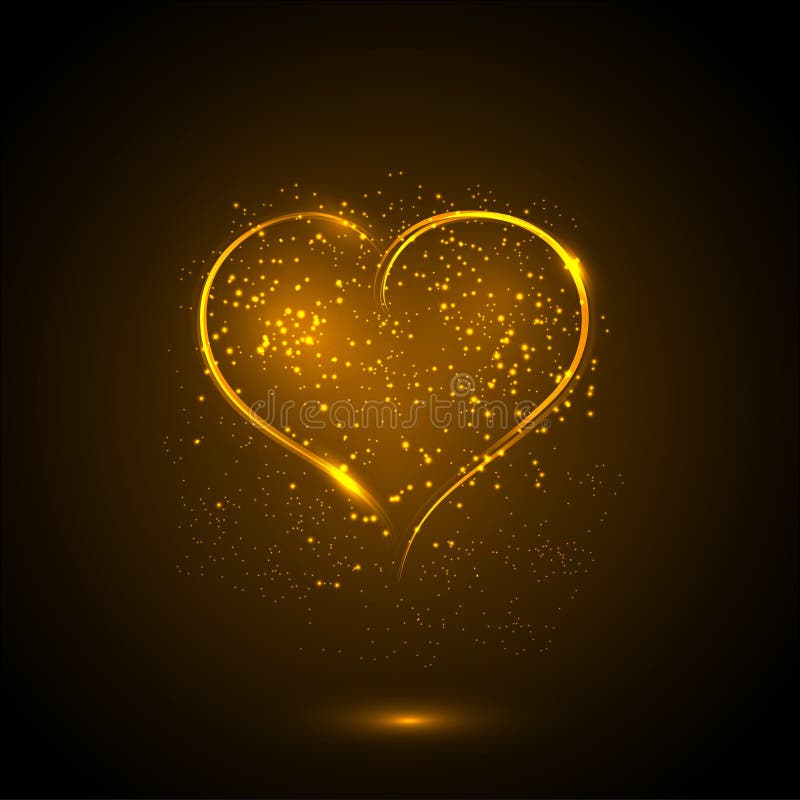 Starry heart stock vector. Illustration of frame, light - 65430912