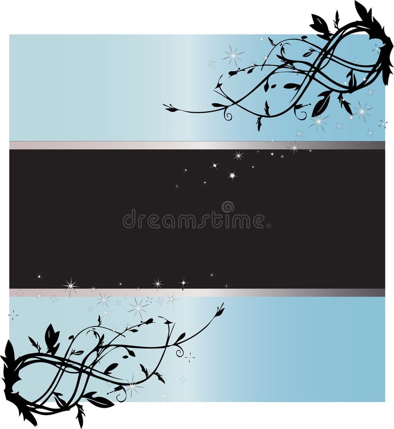 Starry Light Blue Text Frame Stock Vector - Illustration of light ...