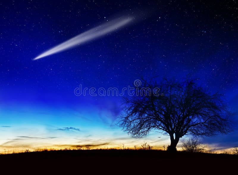 Starry Night stock photo. Image of blue, night, twilight - 27825164