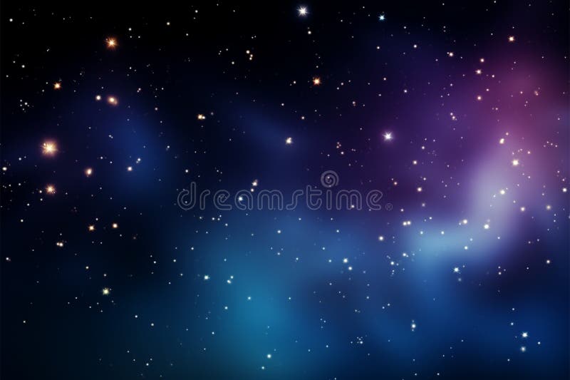 Starry Night Abstract Background, a Celestial Canvas of Sparkling Stars ...