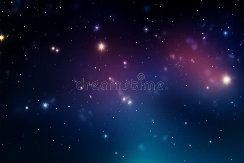Starry Night Abstract Background, a Celestial Canvas of Sparkling Stars ...