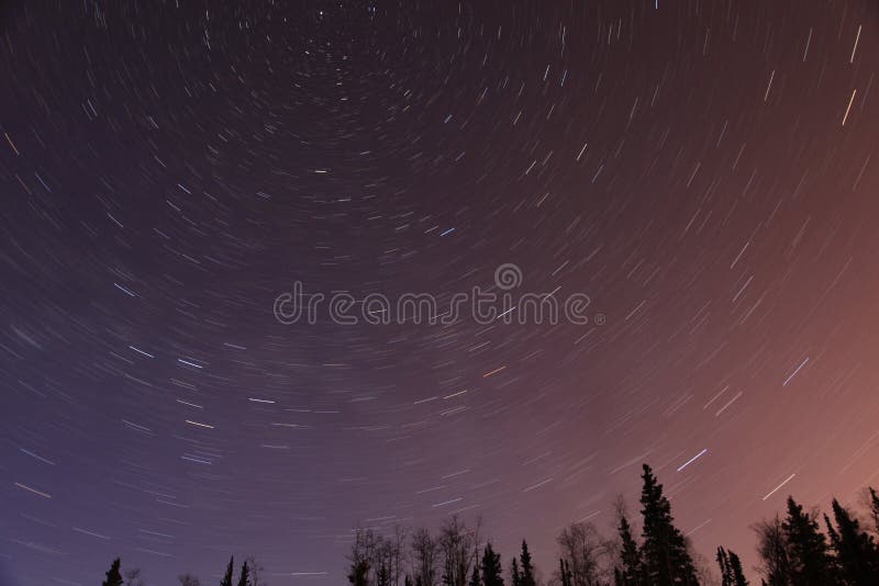 Starry night in Alaska stock photo. Image of aurora - 148247814