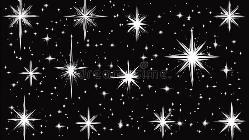 Starry Night an Array of Twinkling Stars Against a Dark Backdrop ...