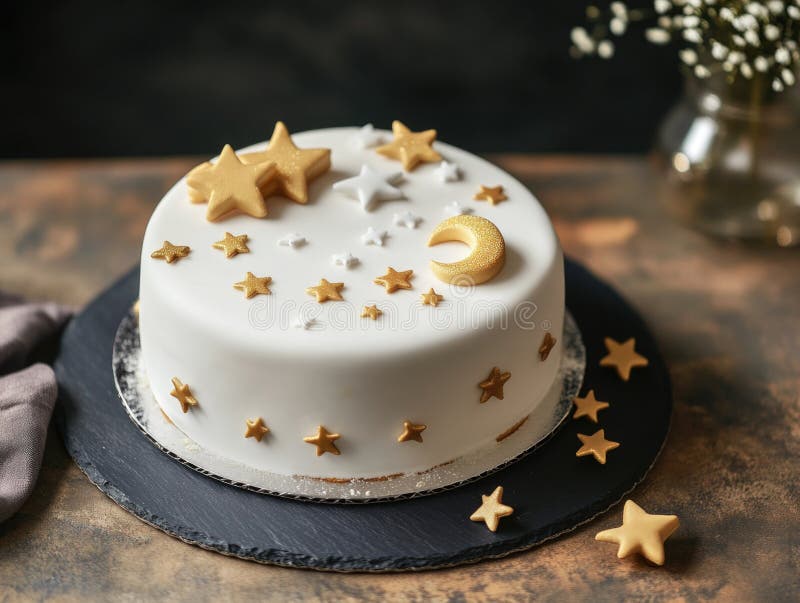 Starry Night Cake stock photo. Image of sweet, treat - 358349232