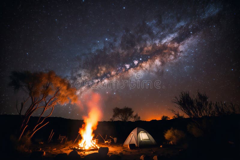 Starry Night Campsite: Constellations, Crackling Fire, and the Silence ...