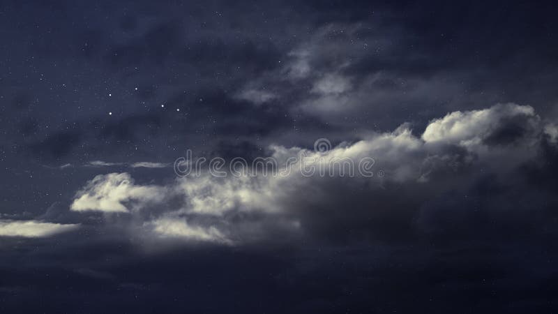 Starry night clouds stock image. Image of dream, space - 117069175