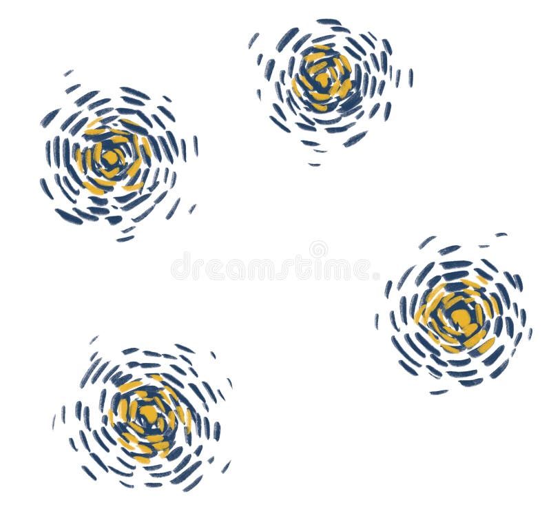 Starry Night Element Impressionism Painting Element Vincent Vangogh ...