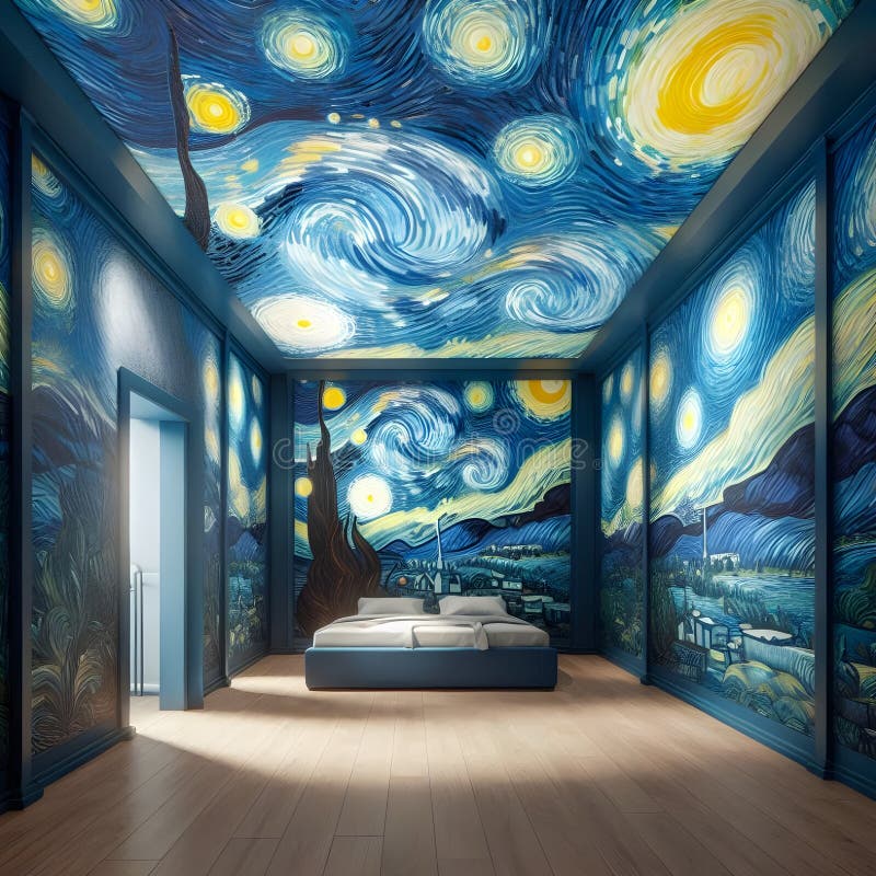 The Starry Night. stock illustration. Illustration of twinkling - 323370025