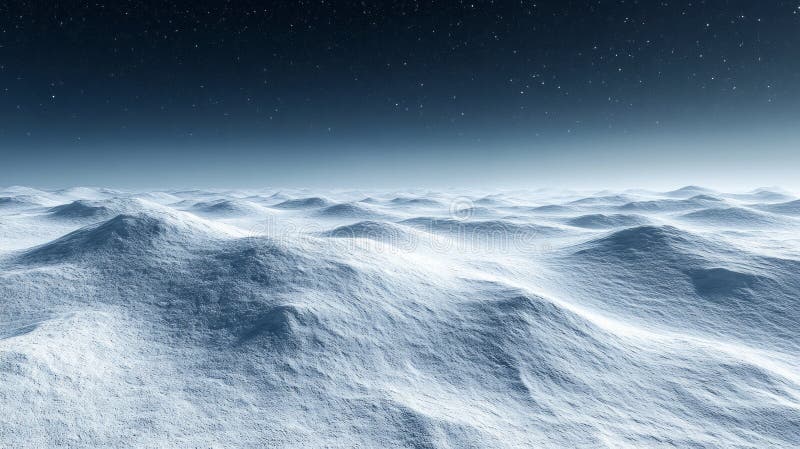 Starry Night Landscape on a Distant Planet Stock Illustration ...