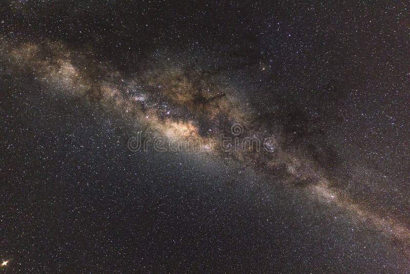 Starry Night and the Milky Way. Stock Image - Image of milky ...
