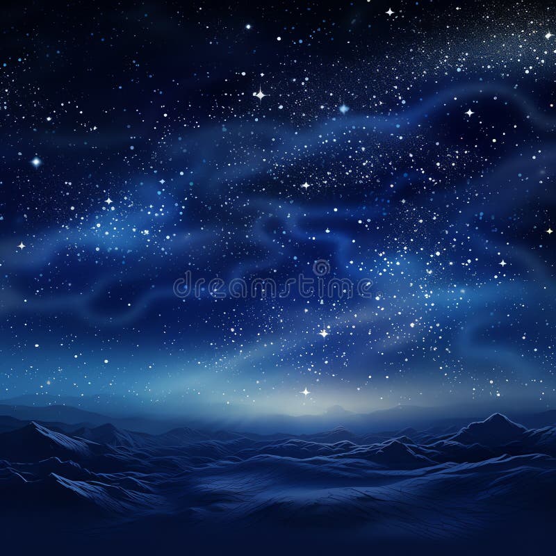 Starry Night New Year Celebration Background Stock Illustration ...