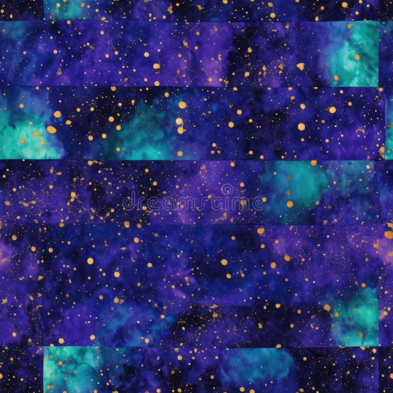 Starry Night Patchwork Abstract. Abstract Patchwork Design of Starry ...