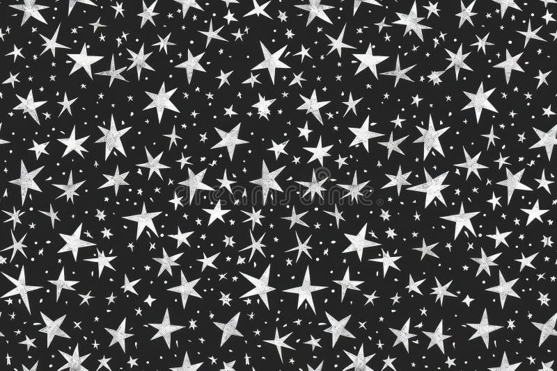 Starry Night Pattern stock illustration. Illustration of astrology ...