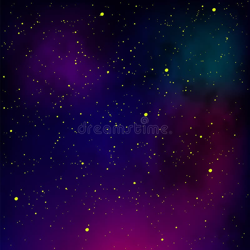 Starry Night Pattern. Star Sky Background. Nebula in Space. Cosmic ...
