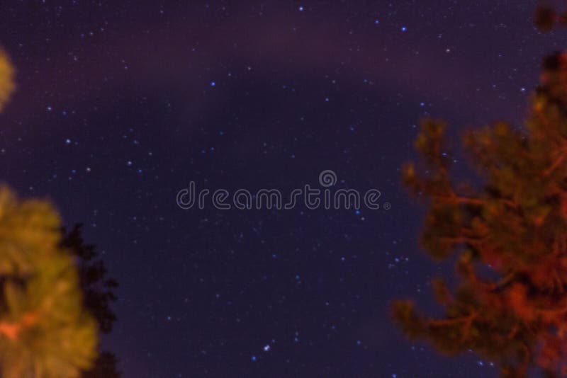 View of Starry Night Skies in Michigan Stock Image - Image of galaxy ...