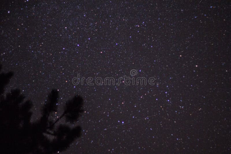 View of Starry Night Skies in Michigan Stock Photo - Image of clear ...