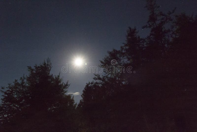 View of Starry Night Skies in Michigan Stock Photo - Image of michigan ...