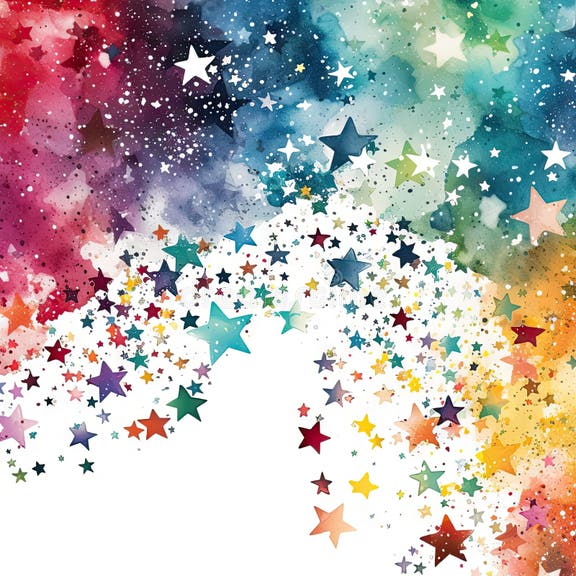 Starry Night Sky Background for Invitations and Posters. Stock ...