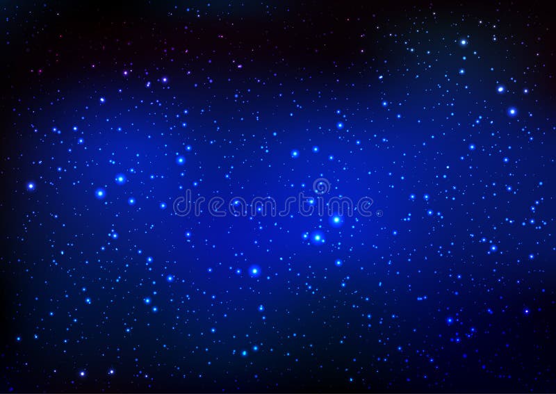 Starry Night Sky Background Stock Vector - Illustration of vector ...
