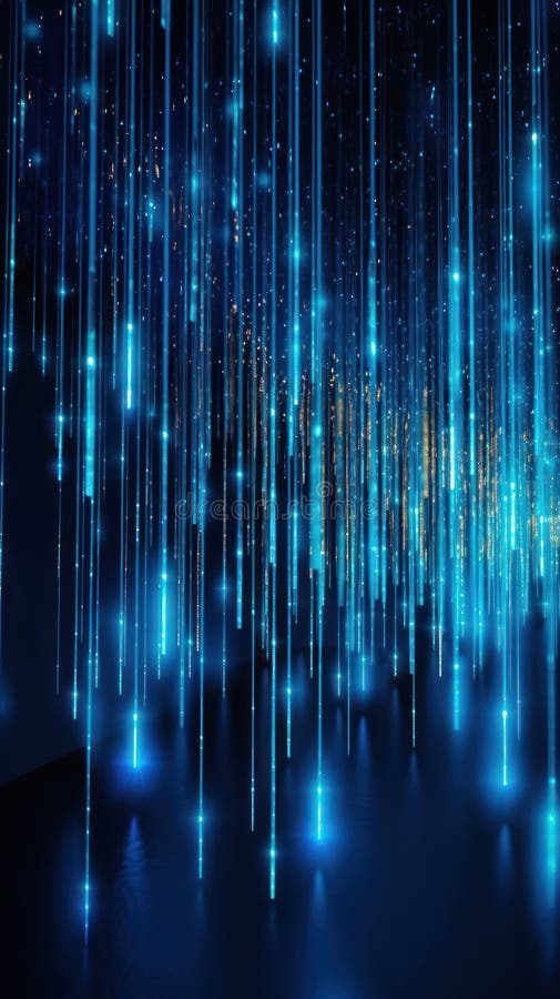 Starry Night Sky on Blue Background . Stock Illustration - Illustration ...