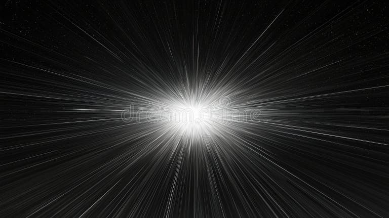 A Starry Night Sky with a Bright Light Source in the Center. Stock ...