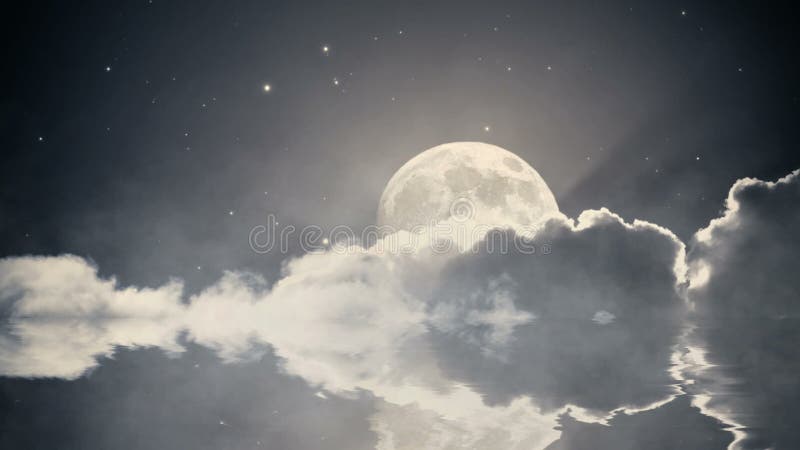 Starry Night Sky, Starry Night Dark Blue Background Stock Footage ...