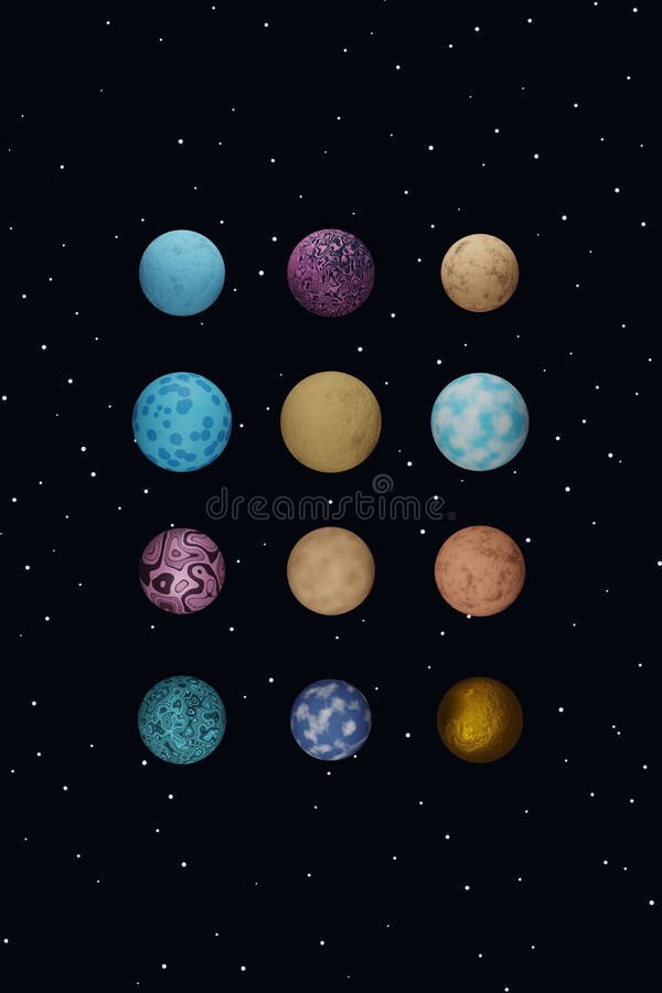 Starry Night Sky, 3d Render Stock Illustration - Illustration of ...