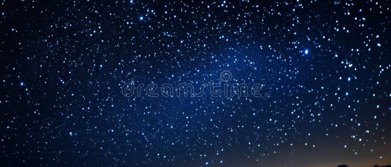 A Starry Night Sky Filled with Thousands of Stars Stock Illustration ...