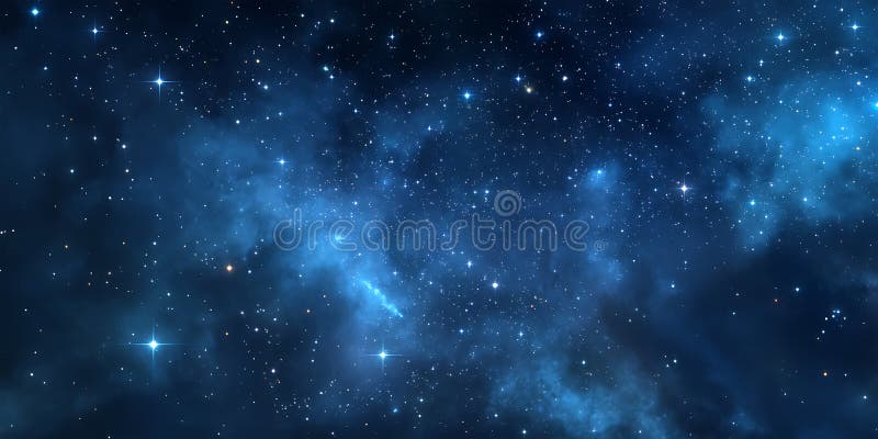 A Starry Night Sky with Glowing Blue Constellations for Celestial ...