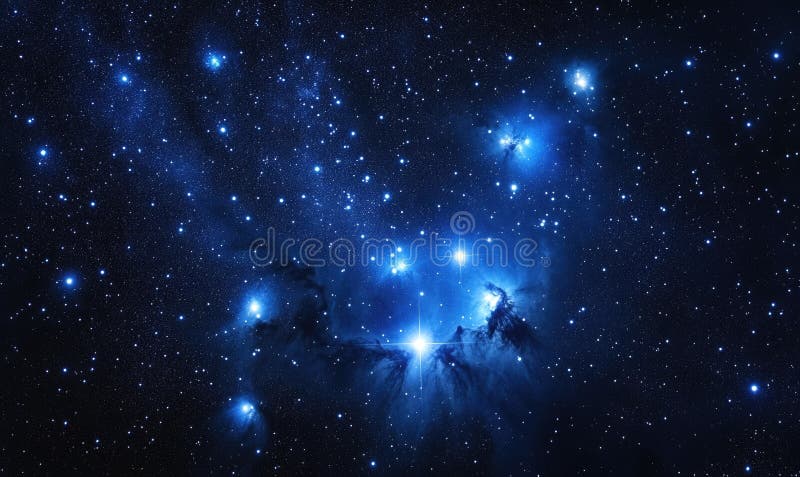 A Starry Night Sky with a Long Line of Stars Stock Image - Image of ...