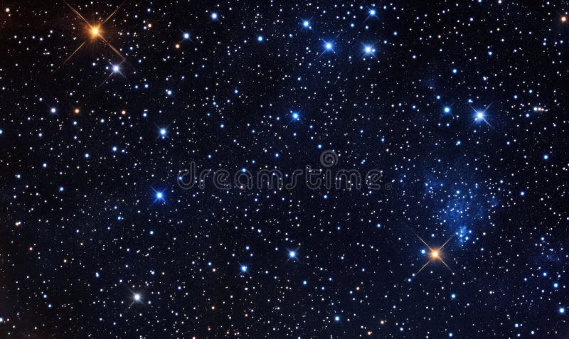 A Starry Night Sky with a Long Line of Stars Stock Photo - Image of ...