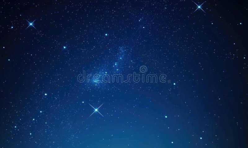 A Starry Night Sky with a Long Line of Stars Stock Photo - Image of ...