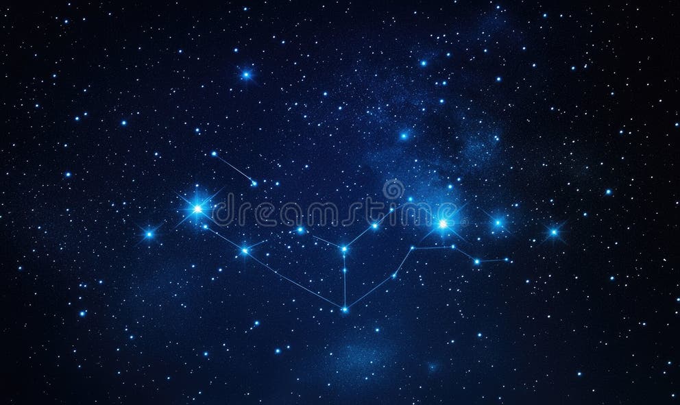 A Starry Night Sky with a Long Line of Stars Stock Photo - Image of ...