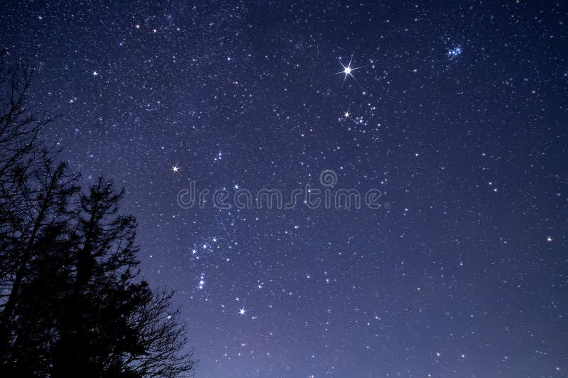 A Starry Night Sky Over a Rural Area of Cumbria Stock Photo - Image of ...