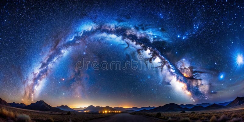 Starry Night Sky in Remote Areas with Clear Celestial View Stock ...