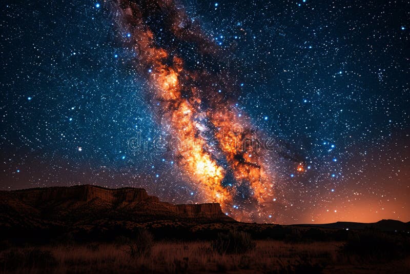 Starry Night Sky in Remote Location Stock Image - Image of natural ...