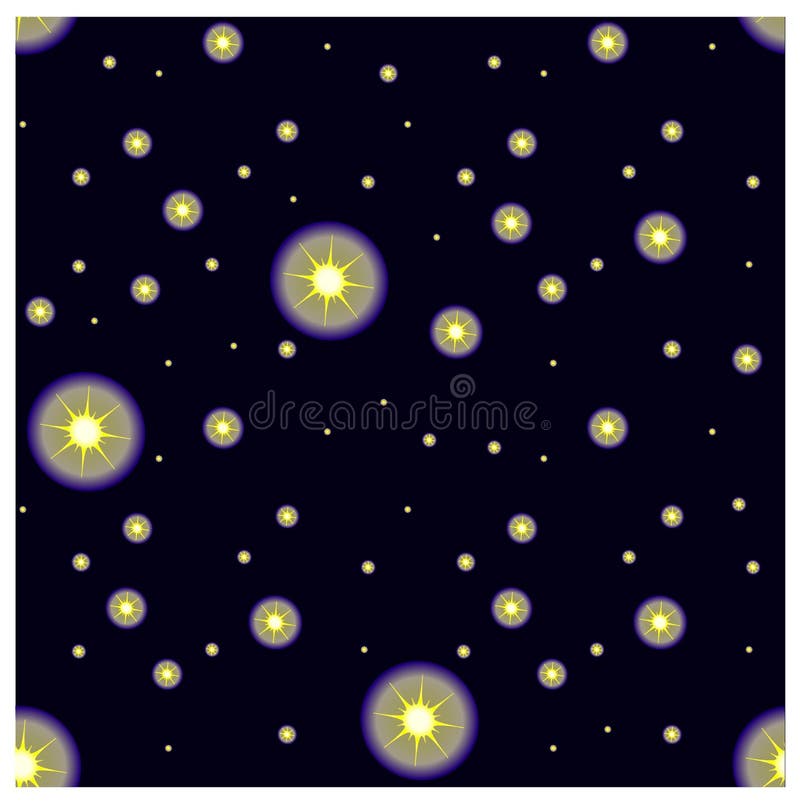 Starry night sky seamless stock vector. Illustration of seamless - 97969975