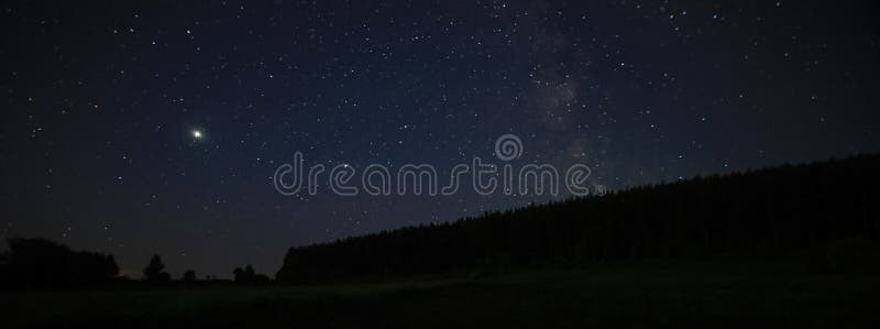Starry Night Sky on a Warm Summer Night Stock Photo - Image of ...