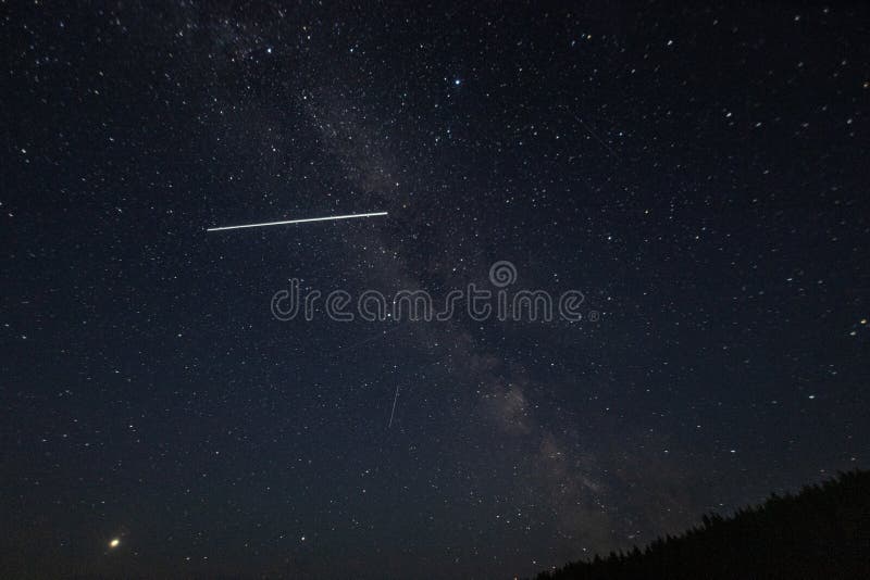 Starry Night Sky on a Warm Summer Night Stock Image - Image of star ...