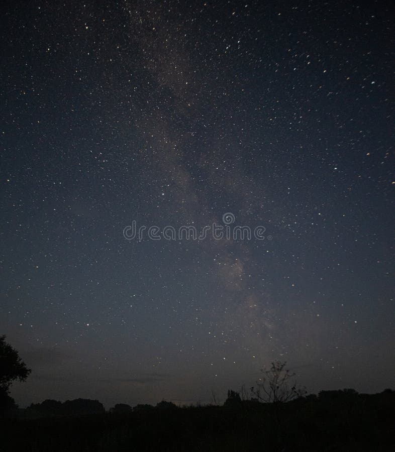 Starry Night Sky on a Warm Summer Night Stock Photo - Image of glowing ...