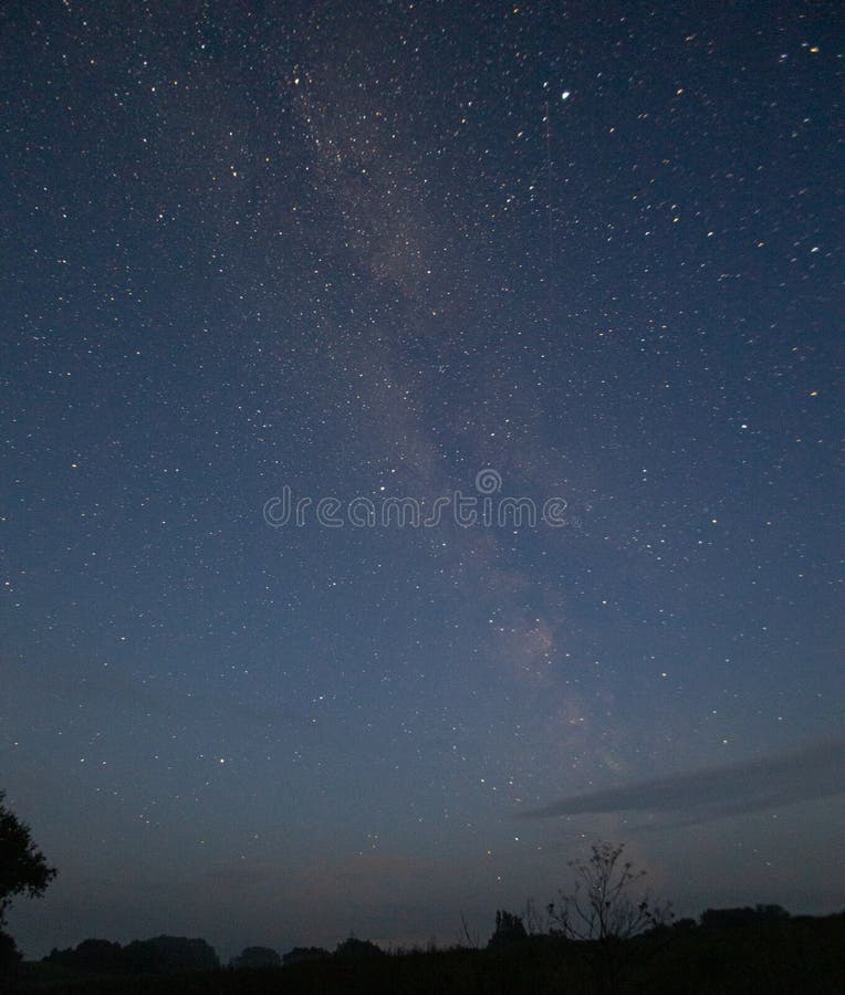 Starry Night Sky on a Warm Summer Night Stock Photo - Image of star ...