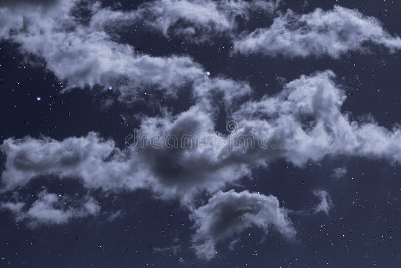 Starry night clouds stock image. Image of dream, space - 117069175